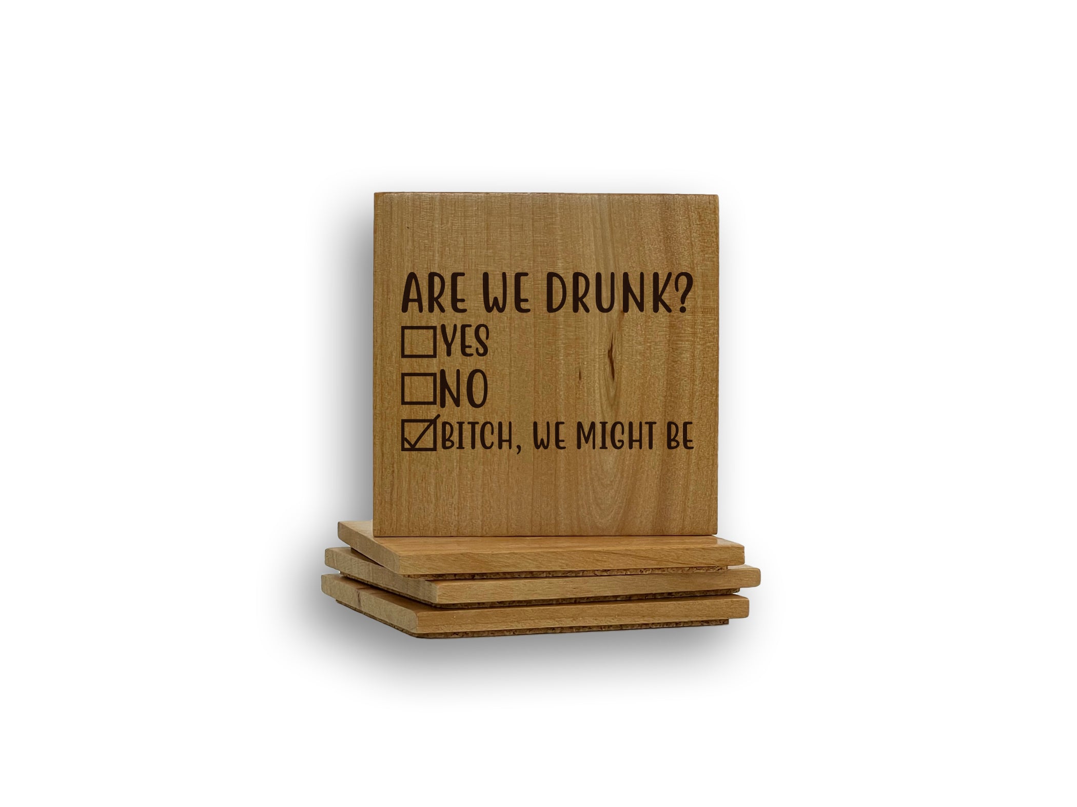 Snarky Coasters – Wood Thingamajigs